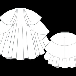 Maxi Princess Tiered Skirt Sewing Pattern (XS-4XL) (PDF Pattern) - Etsy