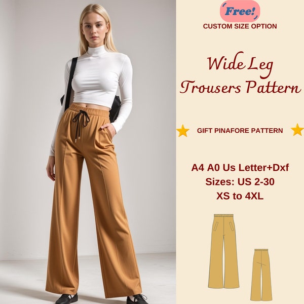 Loose Fit Pants Pattern - Etsy
