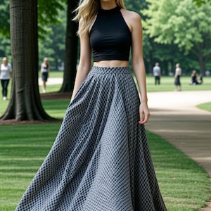Maxi Circle Skirt Sewing Pattern, Long Skirt Pattern, Circle Skirt ...