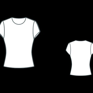 Simple T-shirt Sewing Pattern, Short Sleeve Fitted T-shirt, Basic T ...
