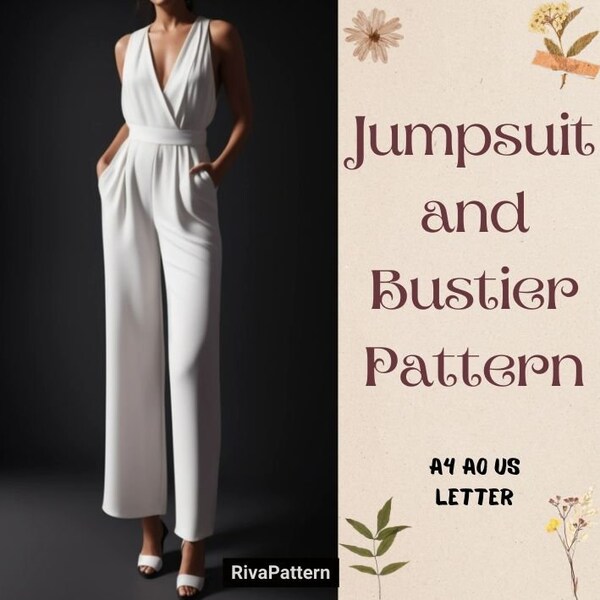 Jumpsuit Pattern - Etsy