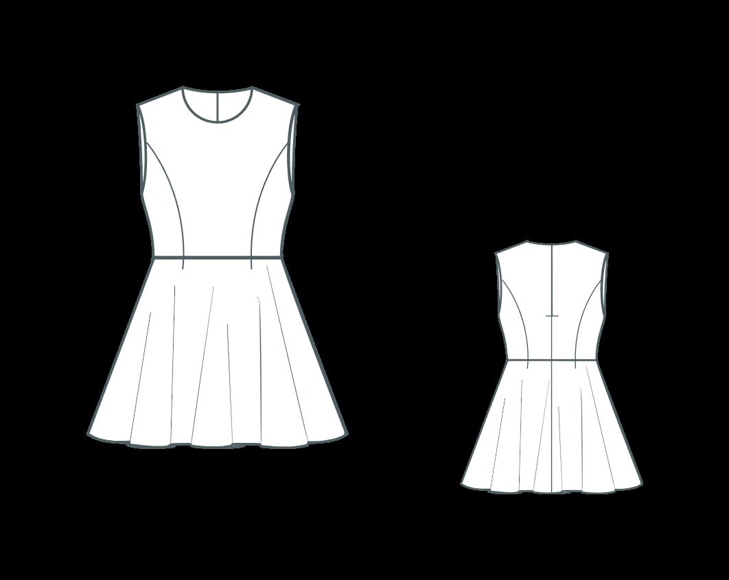 Circle Mini Summer Dress Sewing Pattern, Circle Dress Pattern ...