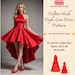 Halter Neck Hi-low Dress Sewing Pattern: XS-4XL (digital Download) - Etsy