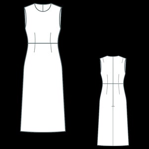 Sleeveless Midi Summer Dress Sewing Pattern, Easy Dress Pattern ...