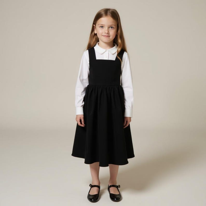 Girls' Midi Pinafore Dress Sewing Pattern (sizes 2-16 Years) (digital ...