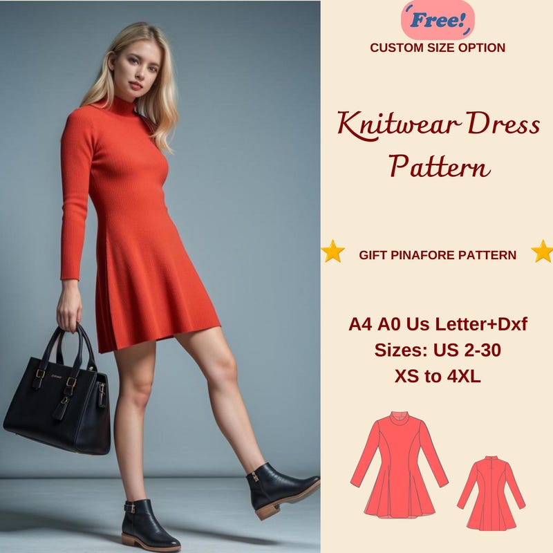 Knit Dress Pattern - Etsy UK
