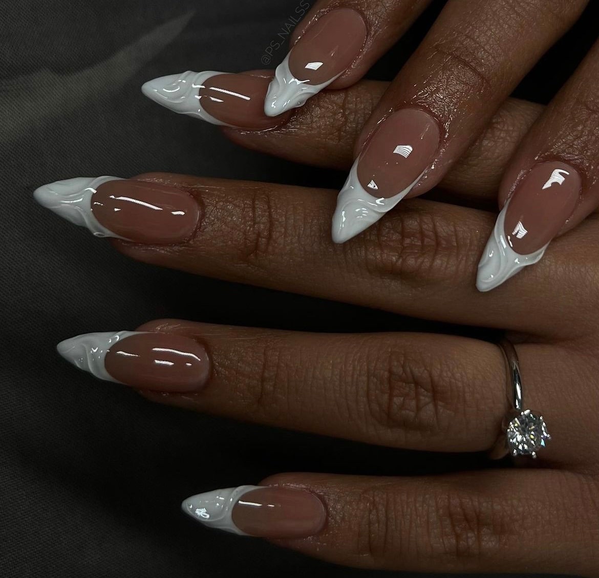 French Tip Press on Nails 3D French Tip Press on Nails - Etsy