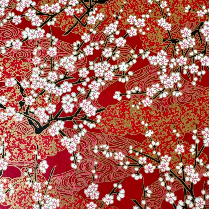 Red Washi Origami Paper - Etsy