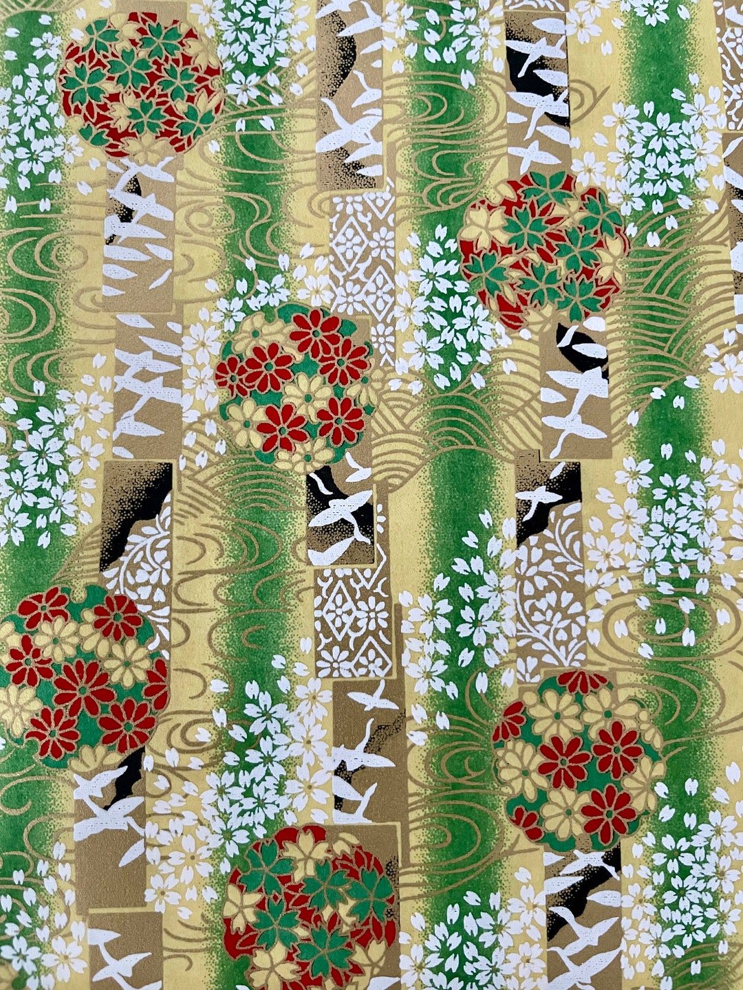 Origami -yuzen Washi -chiyogami -silk Screen Paper -craft Paper ...