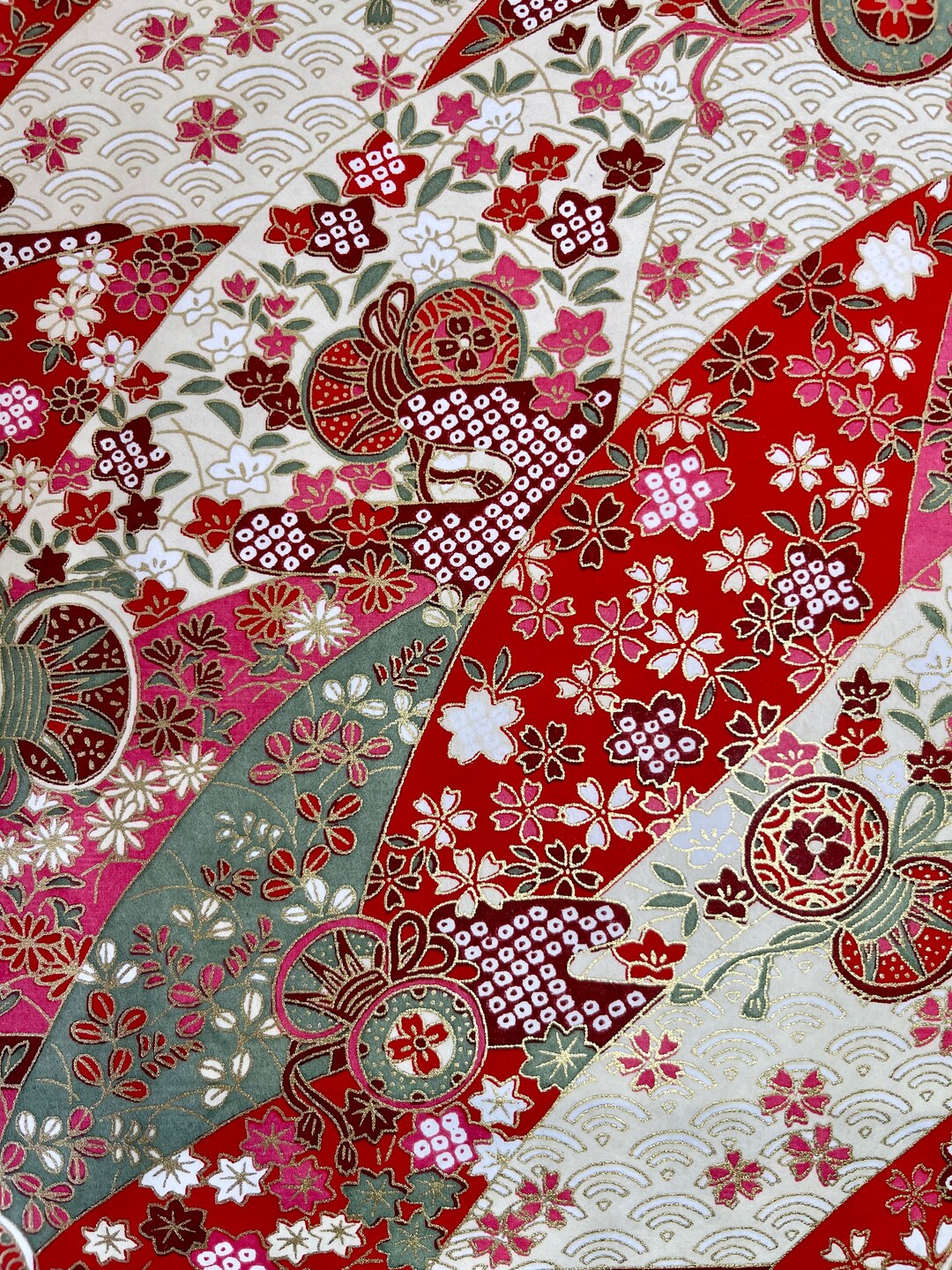 Origami -yuzen Washi -chiyogami -silk Screen Paper -craft Paper ...