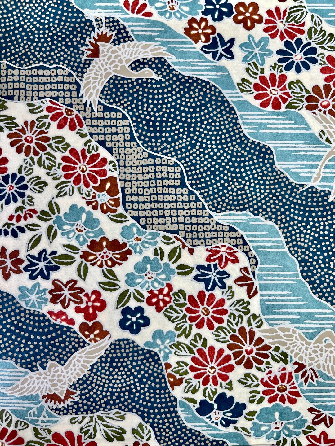 Origami -yuzen Washi -chiyogami - Silk Screen Paper -craft Paper ...