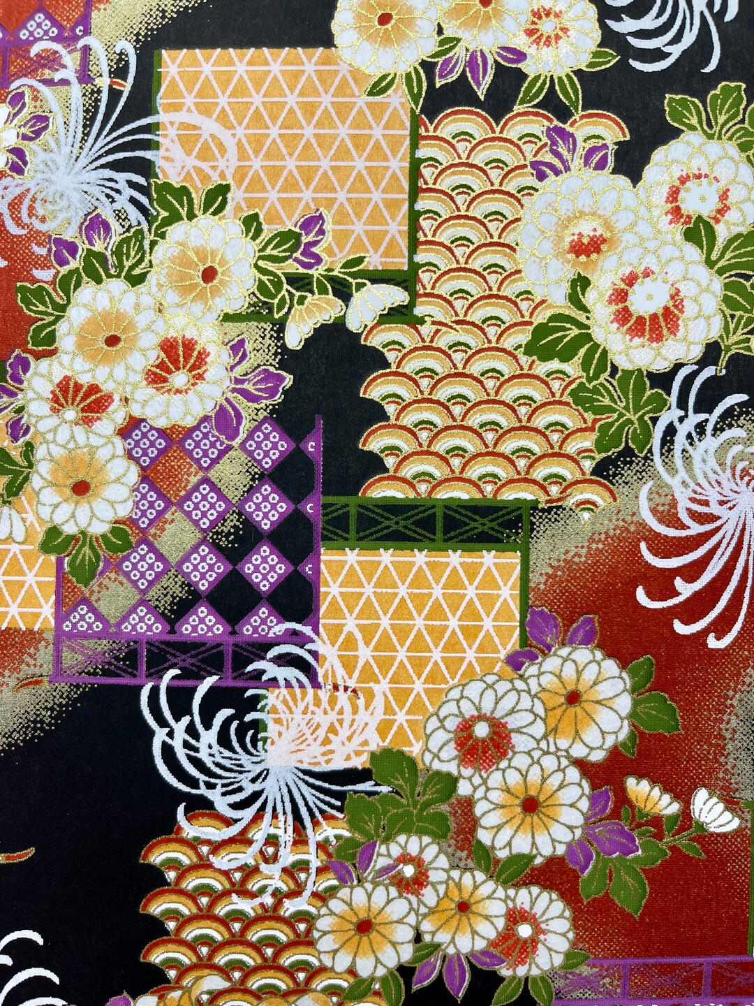 Origami Yuzen Washi Chiyogami Silk Screen Paper Craft Paper Various ...