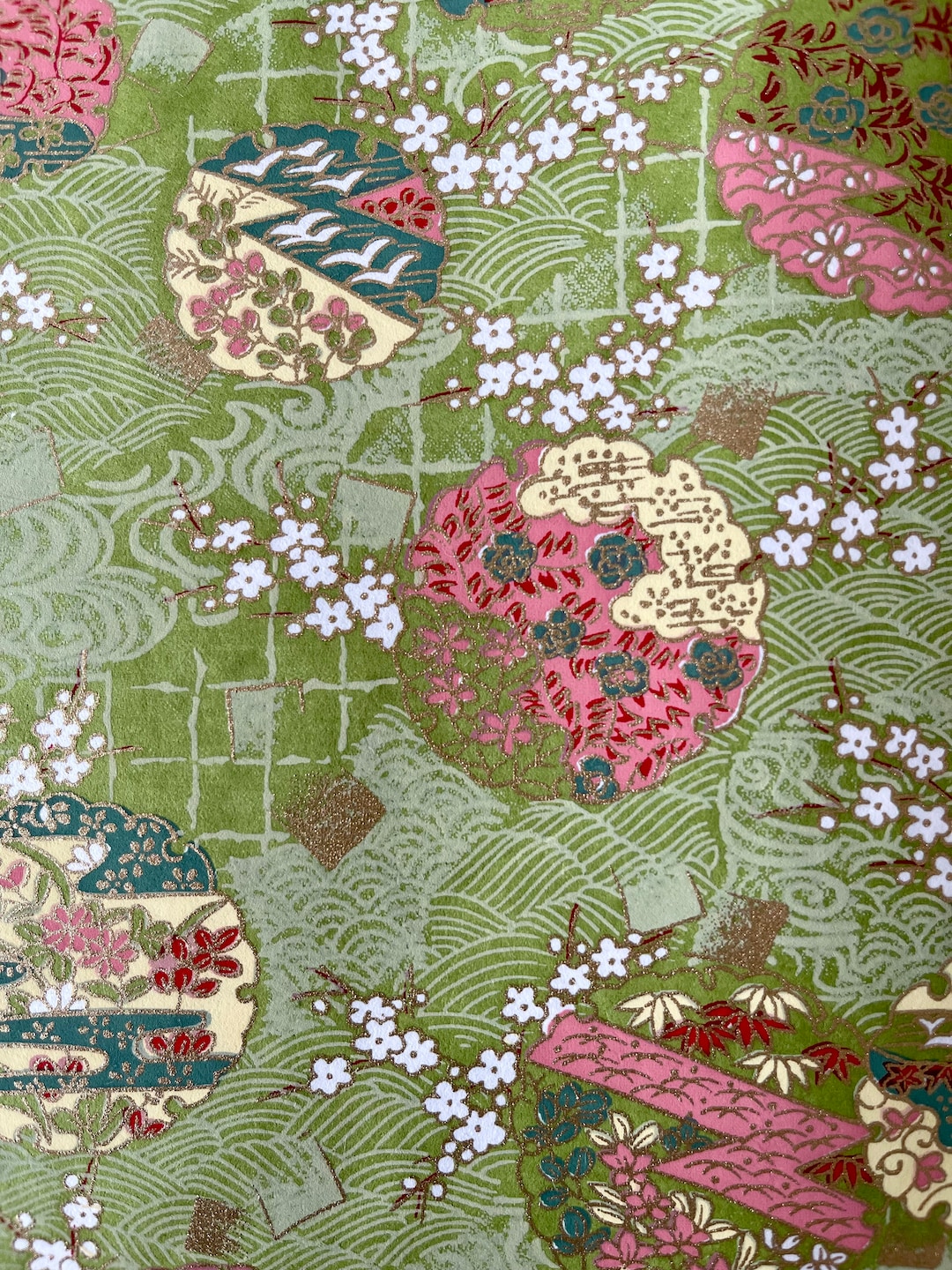 Origami -yuzen Washi -chiyogami -silk Screen Paper -craft Paper ...