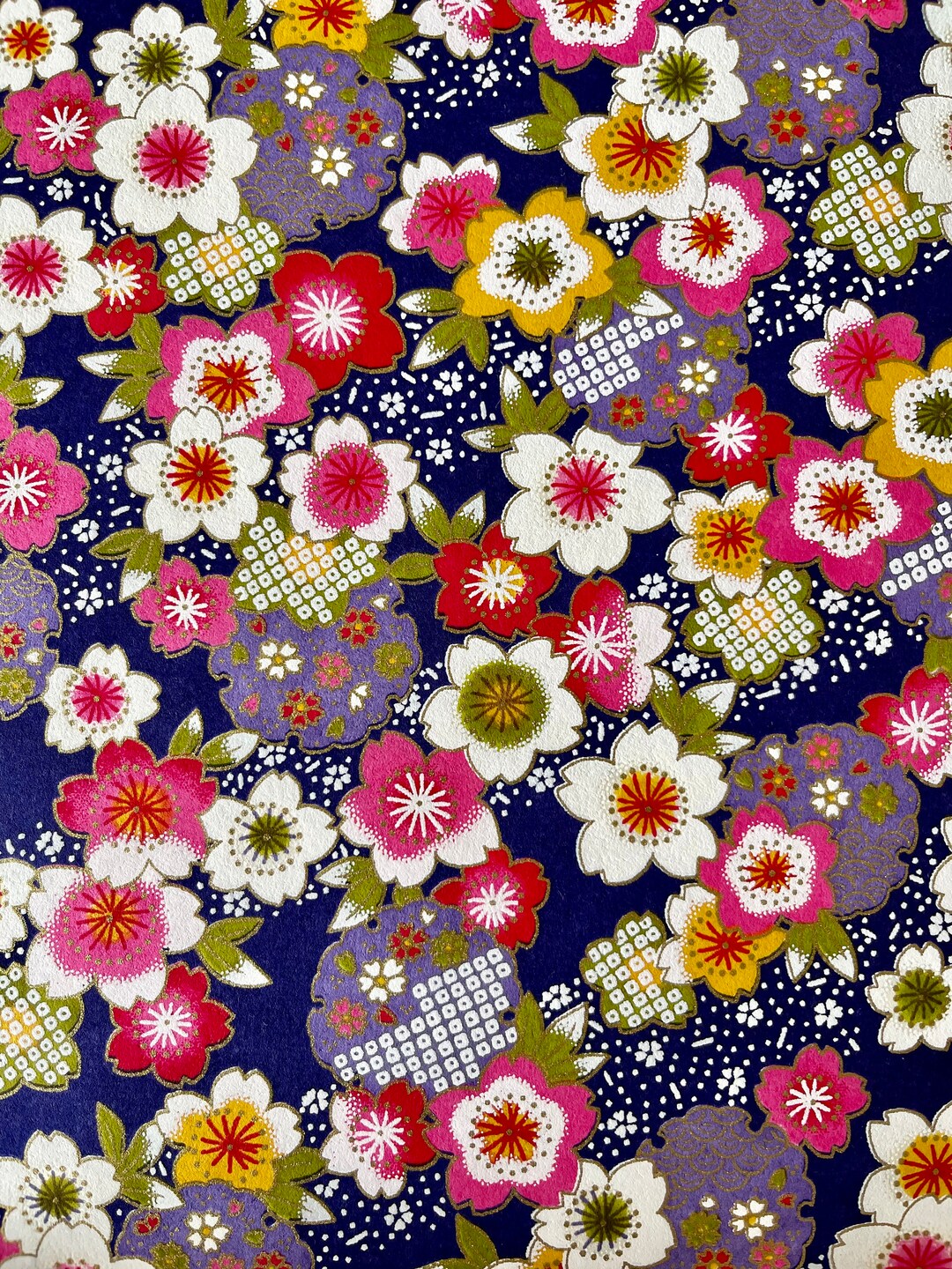 Origami -yuzen Washi -chiyogami - Silk Screen Paper -craft Paper ...