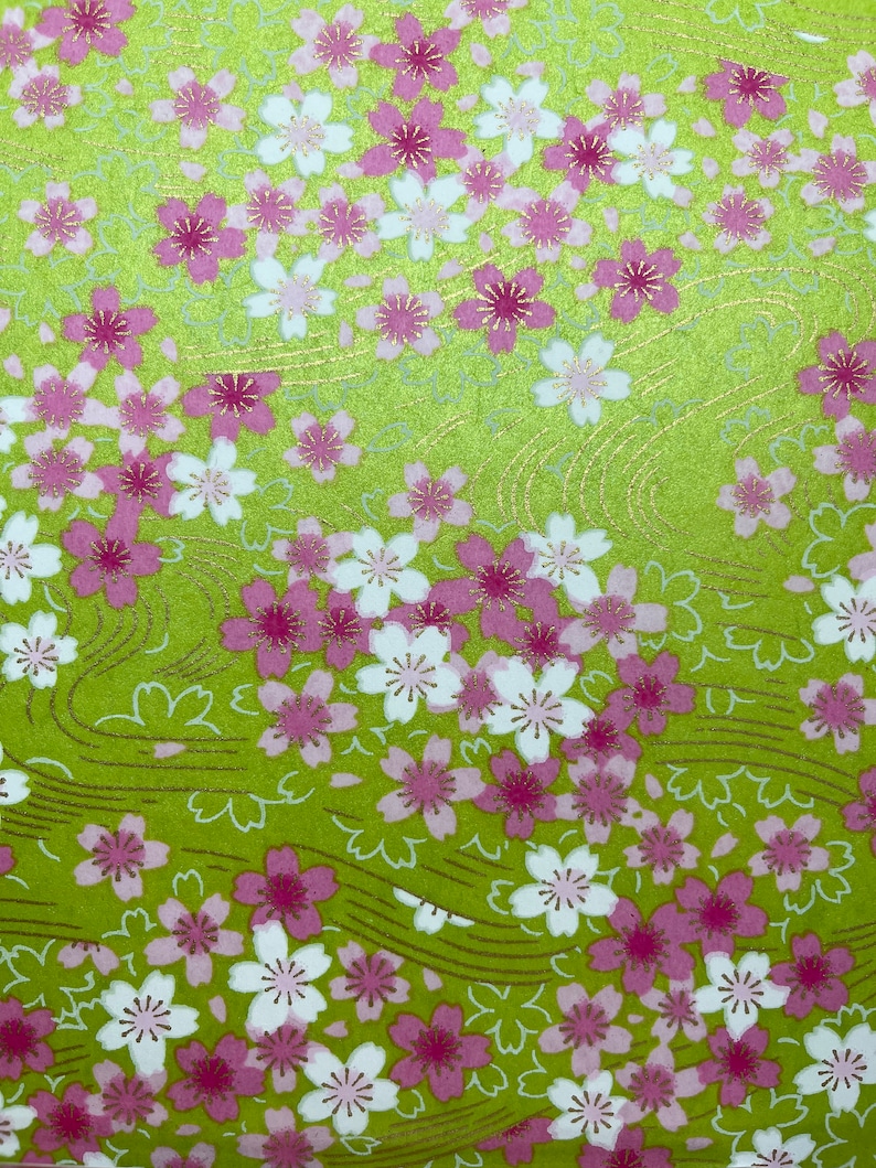 Origami -yuzen Washi -chiyogami - Silk Screen Paper -craft Paper ...