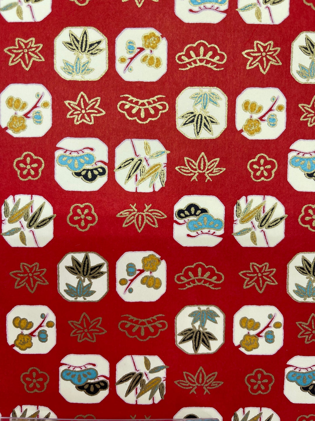 Origami -yuzen Washi -chiyogami - Silk Screen Paper -craft Paper ...