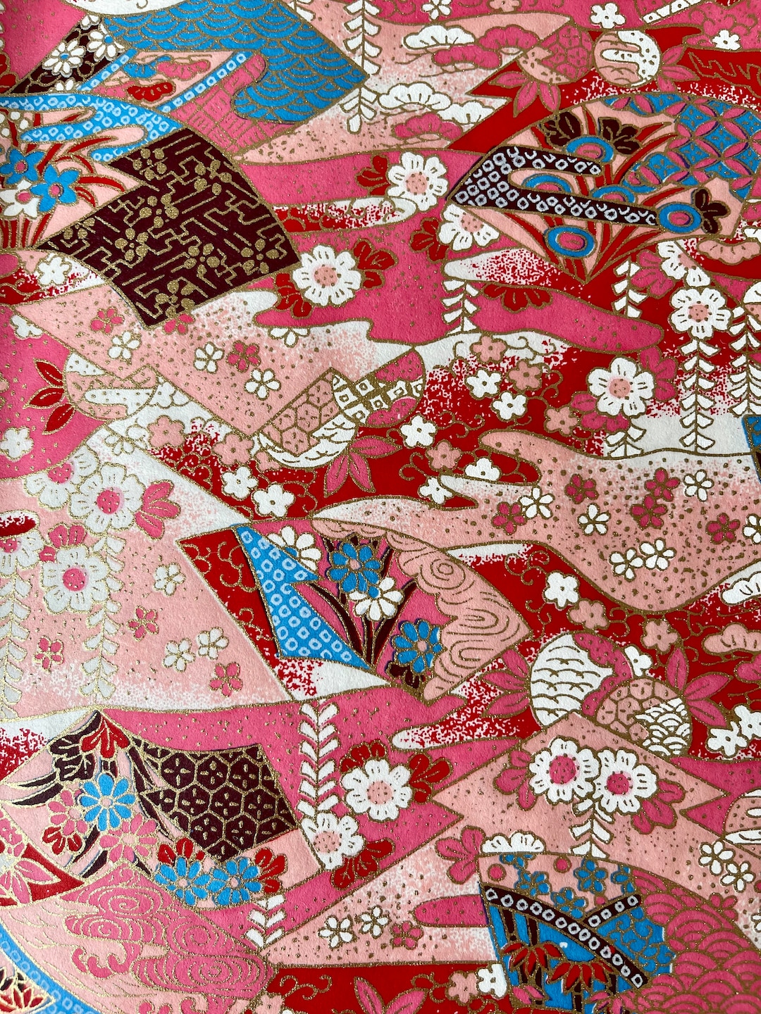 Origami -yuzen Washi -chiyogami -silk Screen Paper -craft Paper ...