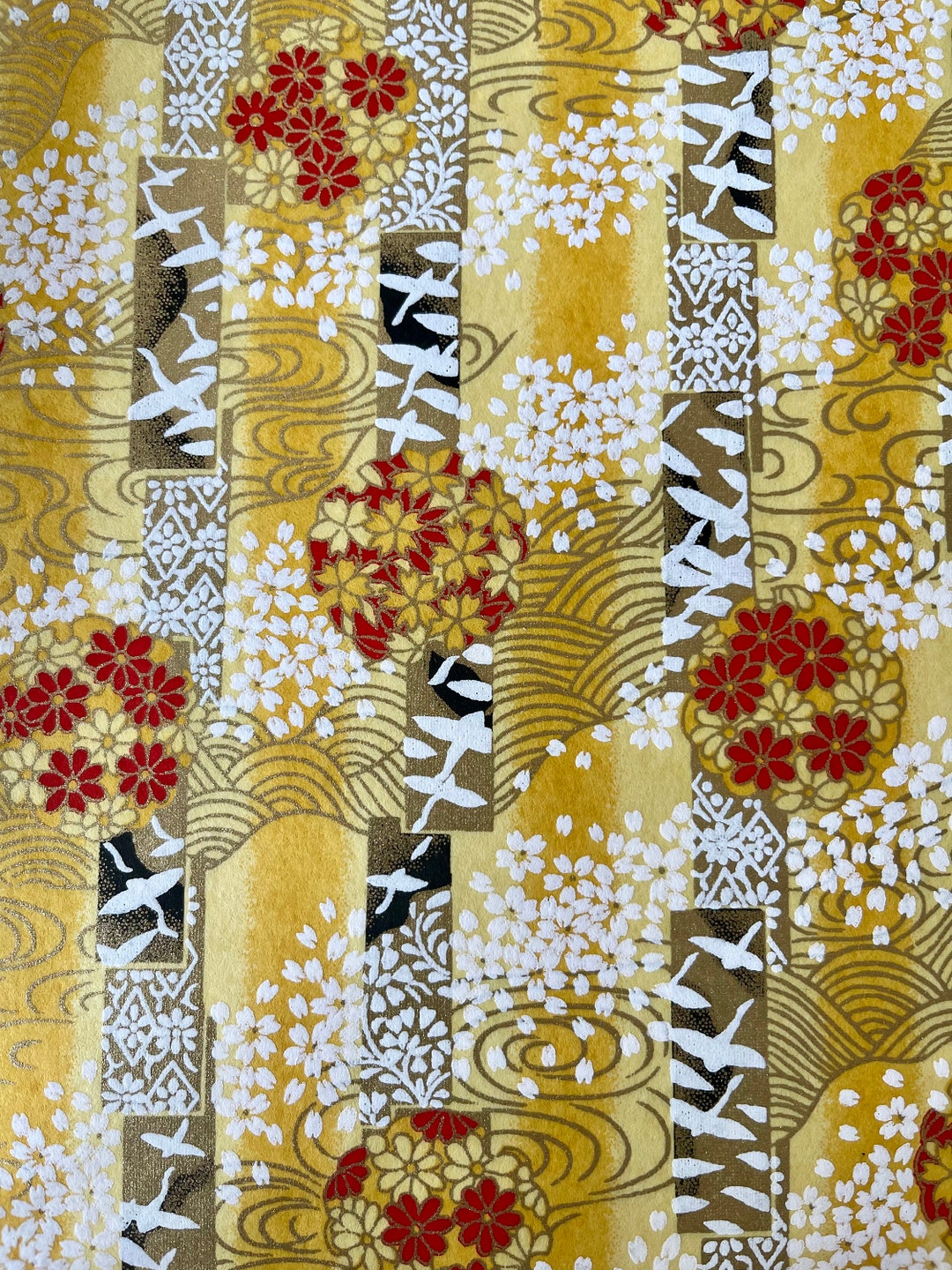 Origami -yuzen Washi -chiyogami -silk Screen Paper -craft Paper ...