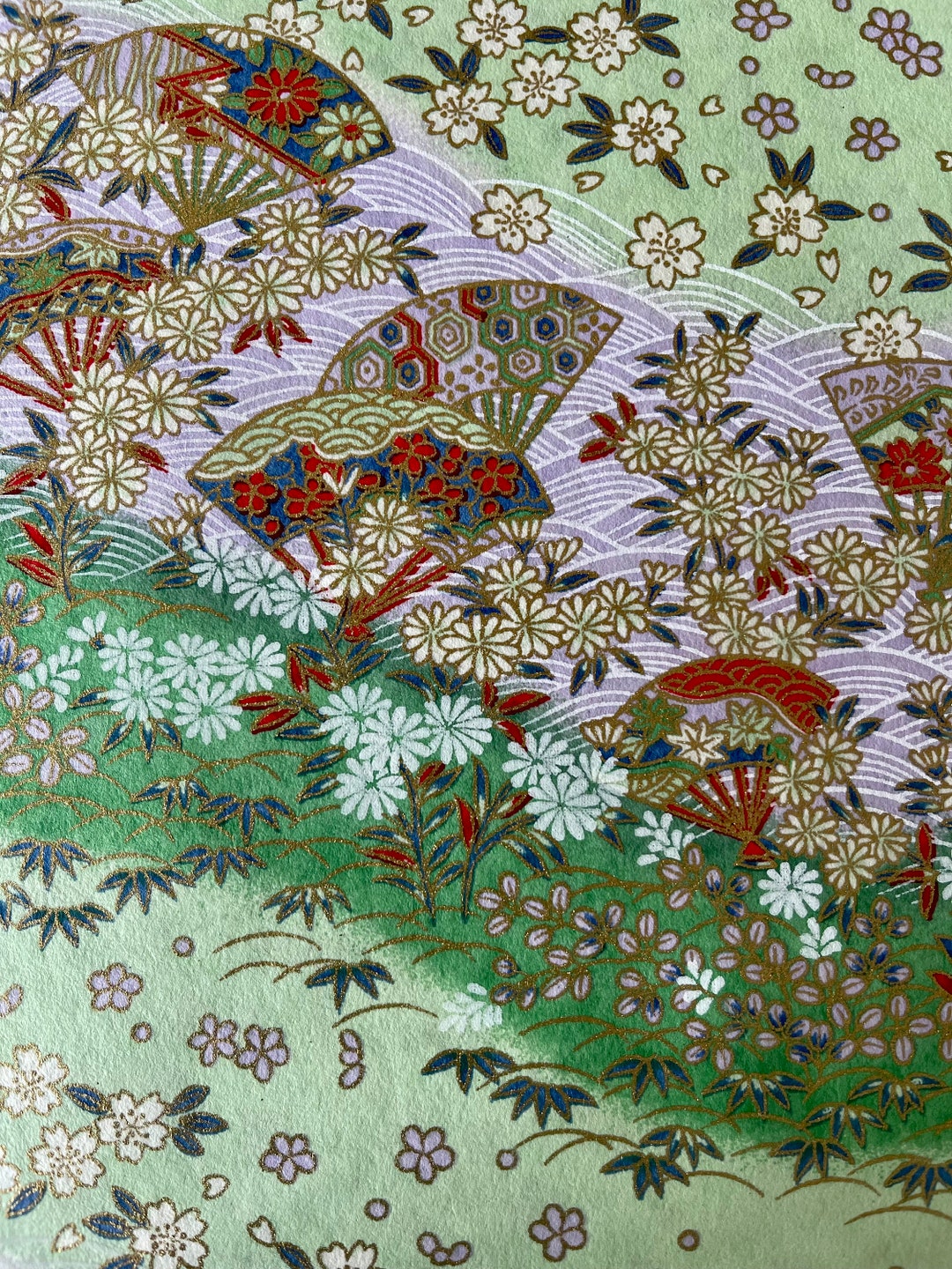 Origami -yuzen Washi -chiyogami -silk Screen Paper -craft Paper ...