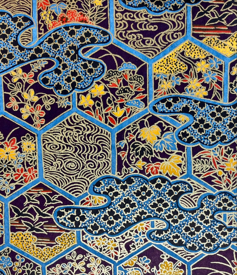 Origami -yuzen Washi -chiyogami - Silk Screen Paper -craft Paper ...
