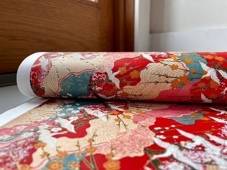 Origami yuzen Washi chiyogami silk Screen Paper craft - Etsy