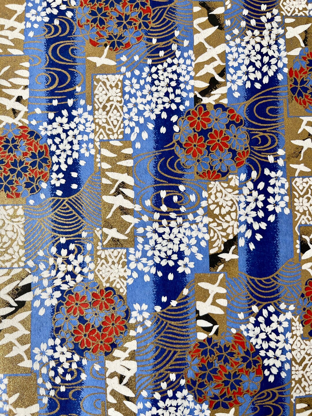 Origami -yuzen Washi -chiyogami -silk Screen Paper -craft Paper ...