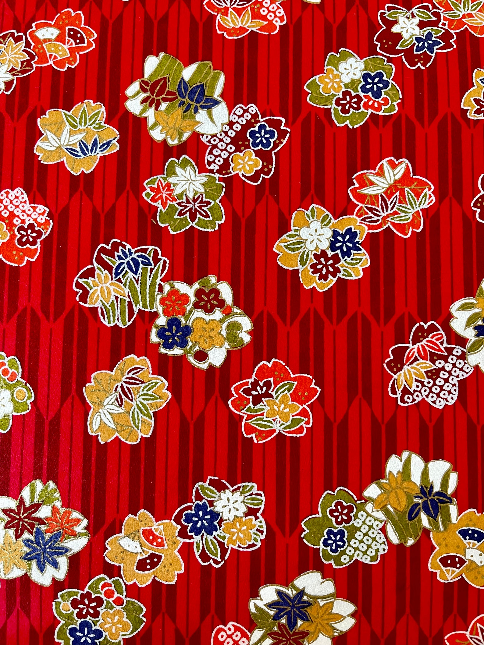 Origami -yuzen Washi -chiyogami - Silk Screen Paper -craft Paper ...
