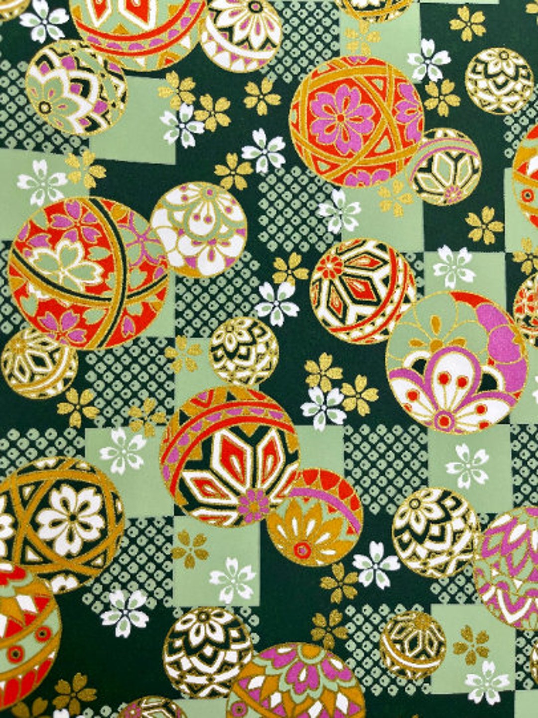 Origami -yuzen Washi -chiyogami -silk Screen Paper -craft Paper ...