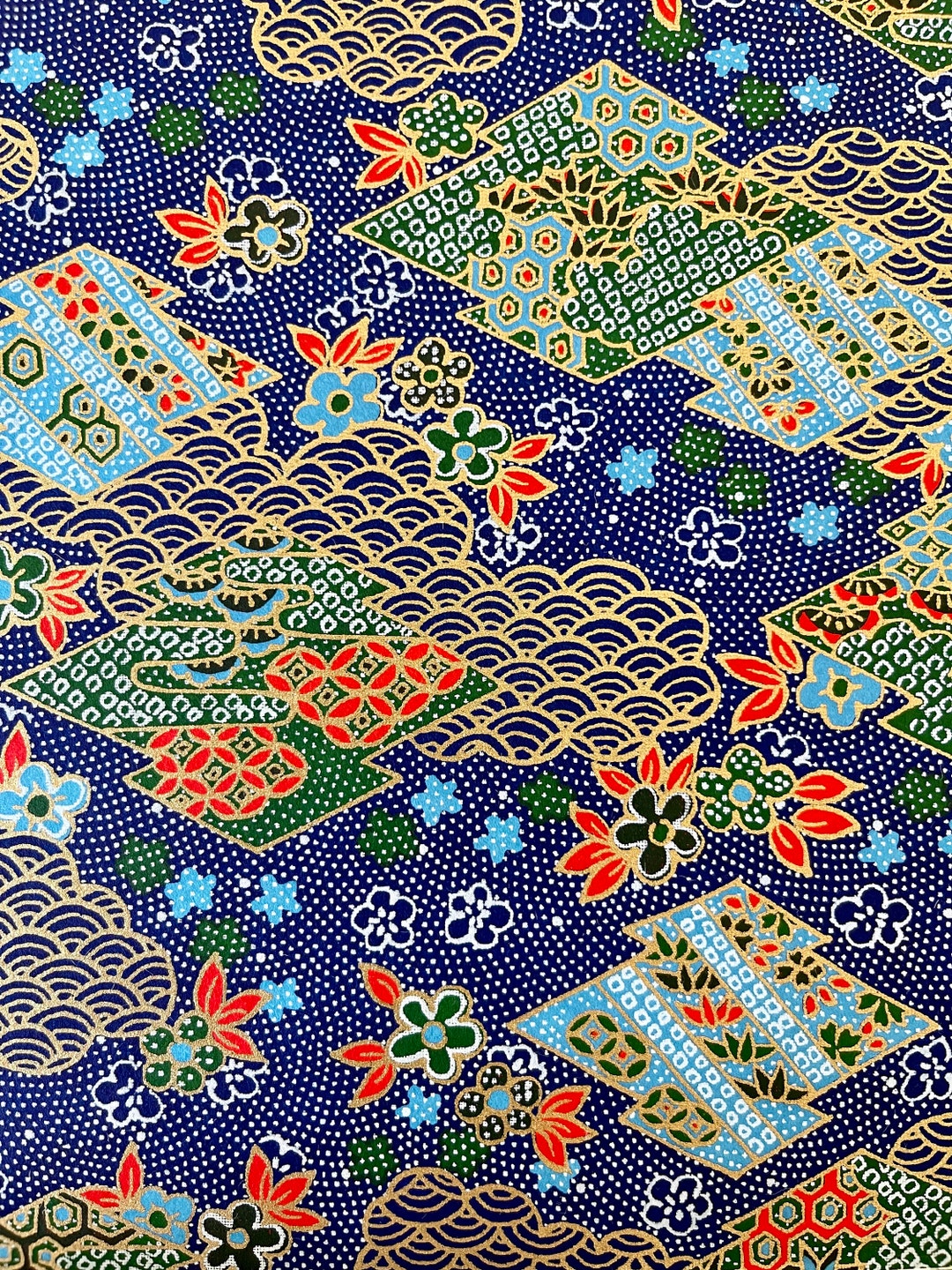 Origami -yuzen Washi -chiyogami -silk Screen Paper -craft Paper ...