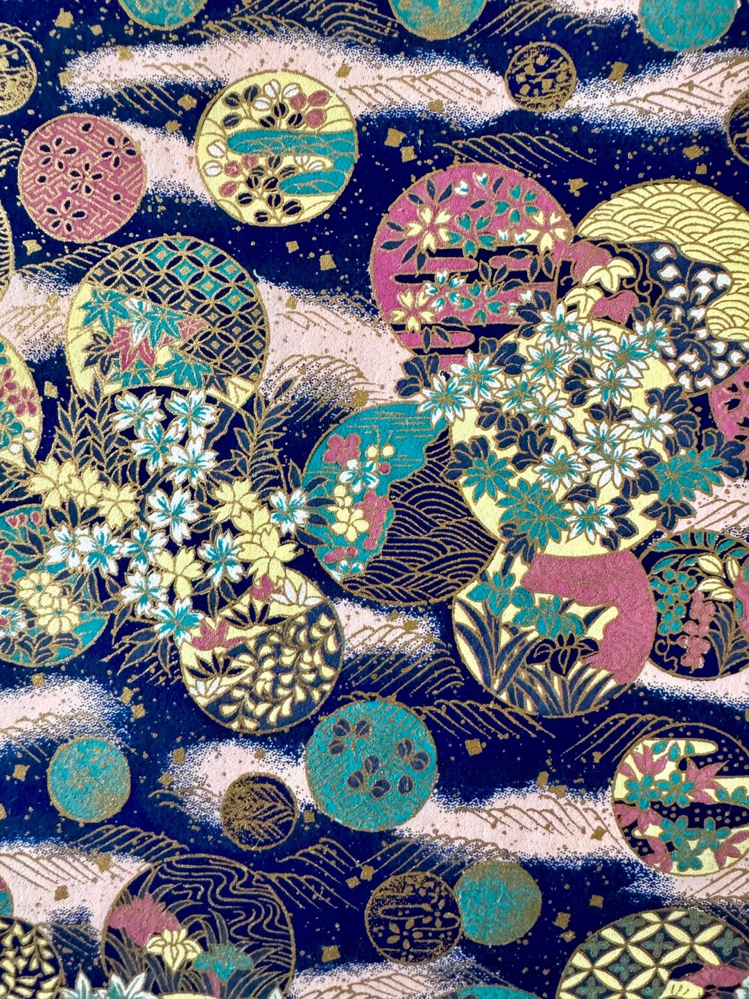 Origami -yuzen Washi -chiyogami -silk Screen Paper -craft Paper ...