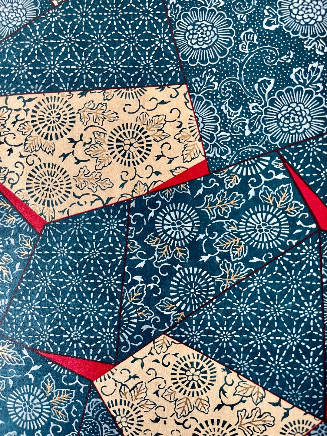 Origami -yuzen Washi -chiyogami -silk Screen Paper -craft Paper ...