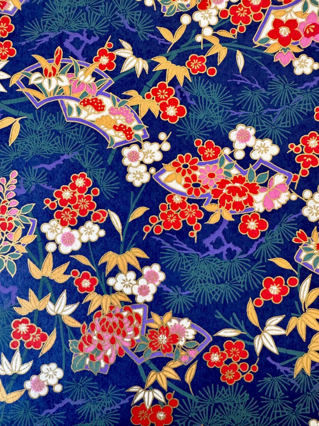Origami -yuzen Washi -chiyogami -silk Screen Paper -craft Paper ...
