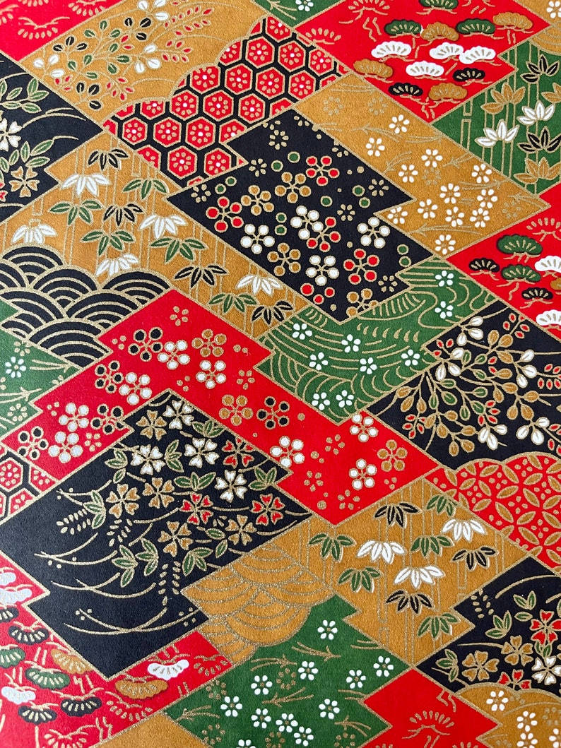 Origami -yuzen Washi -chiyogami -silk Screen Paper -craft Paper ...