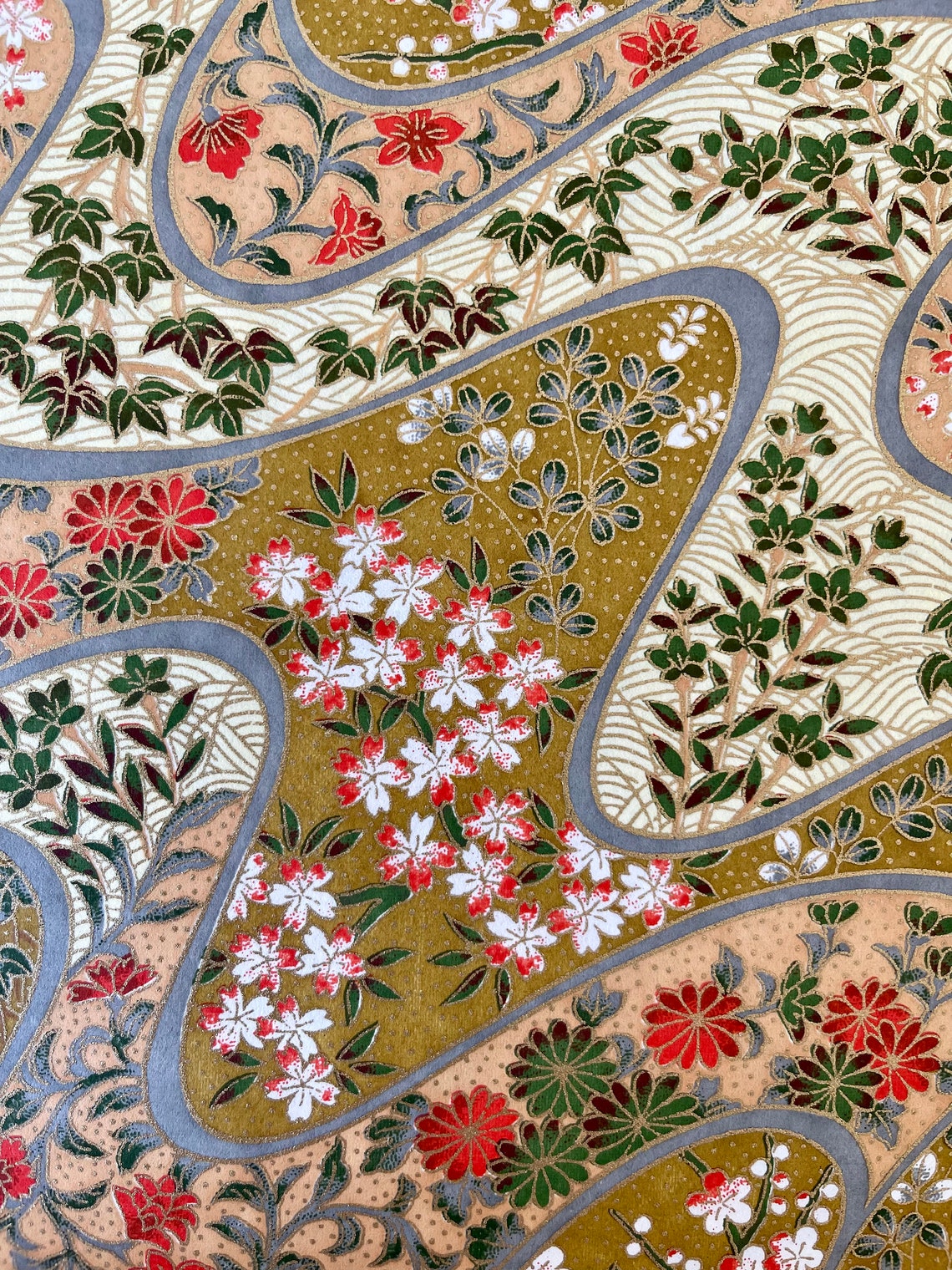 Origami -yuzen Washi -chiyogami -silk Screen Paper -craft Paper ...