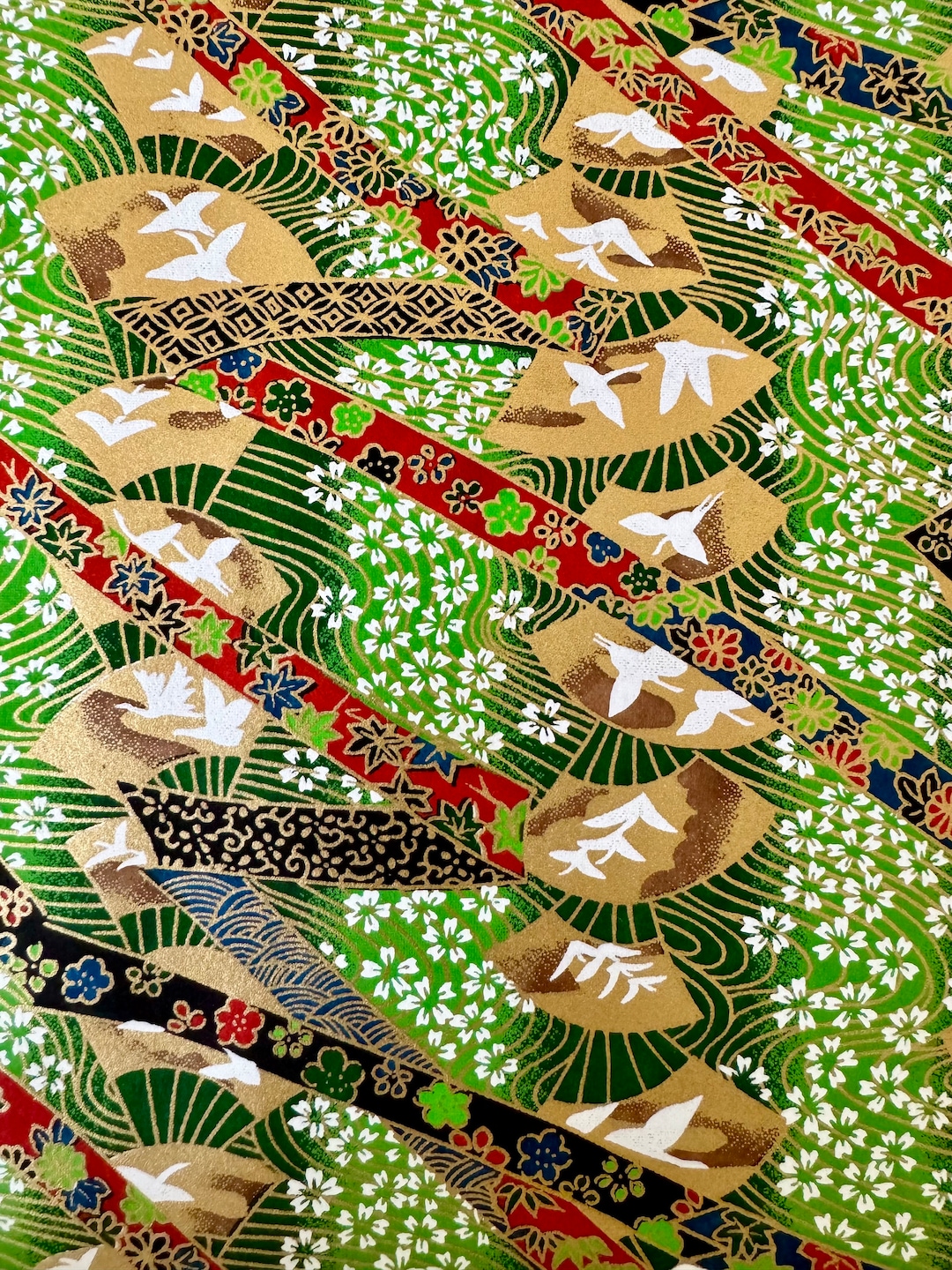 Origami -yuzen Washi -chiyogami -silk Screen Paper -craft Paper ...