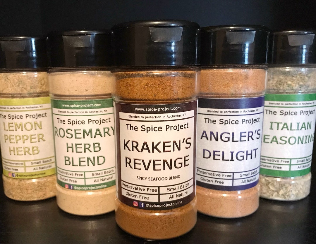 Seafood Seasoning Set (5) - Fish Chicken Vegetable Garlic Herb ...