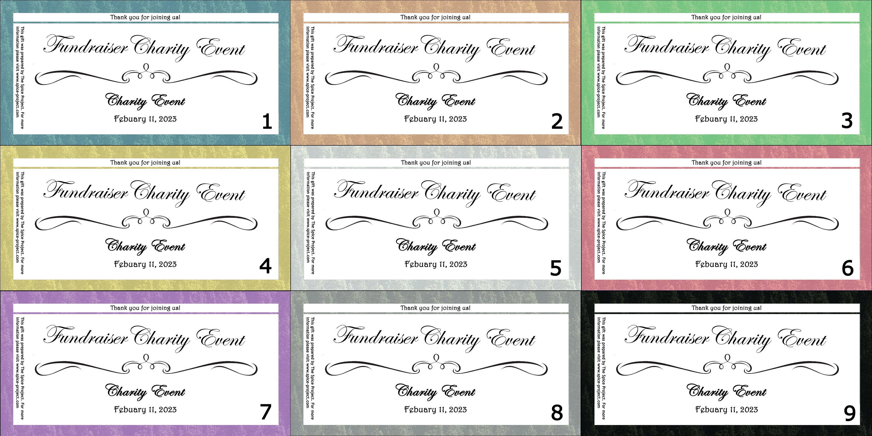 10 Personalized Charity Event Favors Seasoning Blend for Guests Pick ...