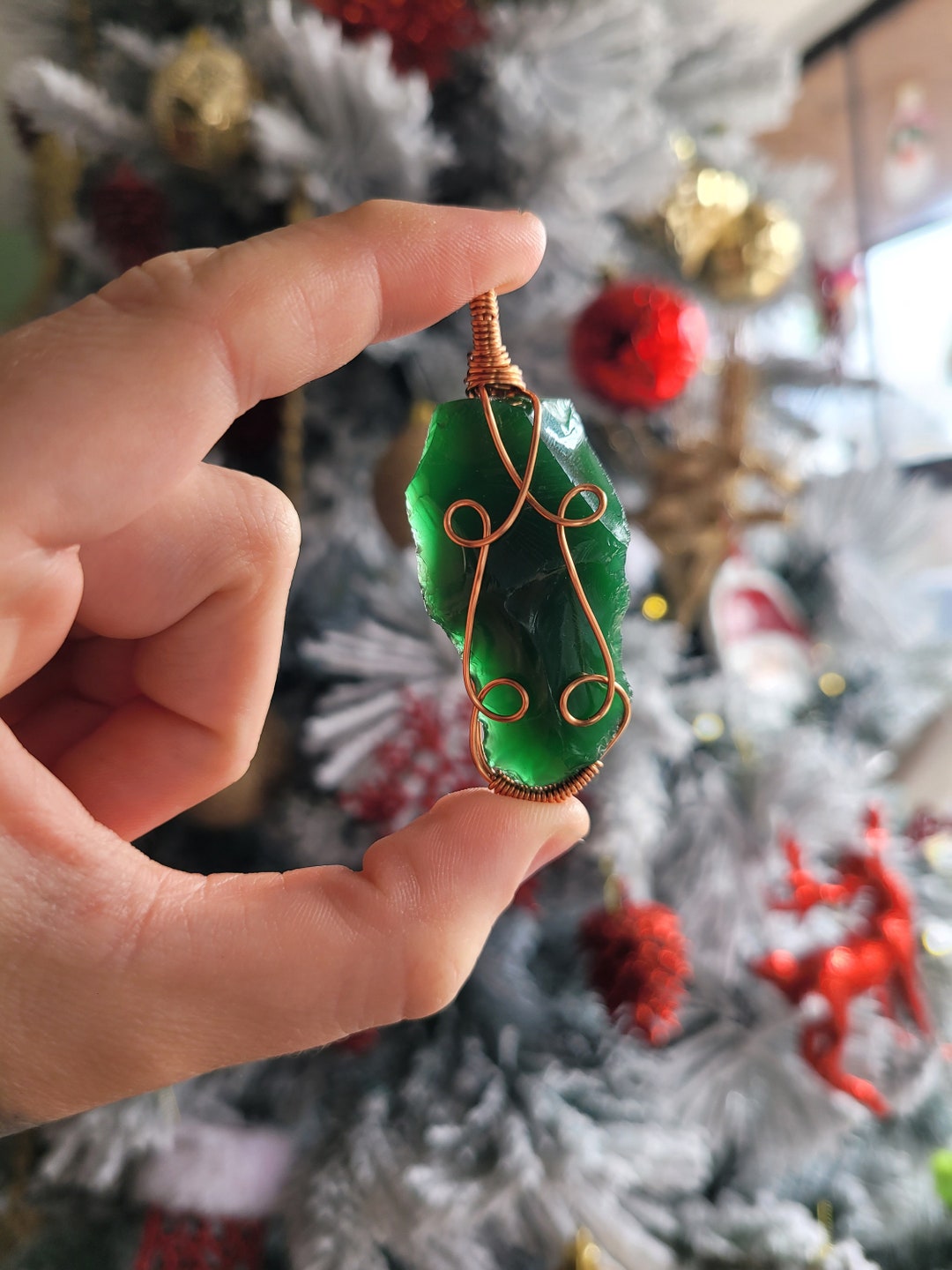 Merlin Green Rare Andara Pendant Reiki Charged and - Etsy