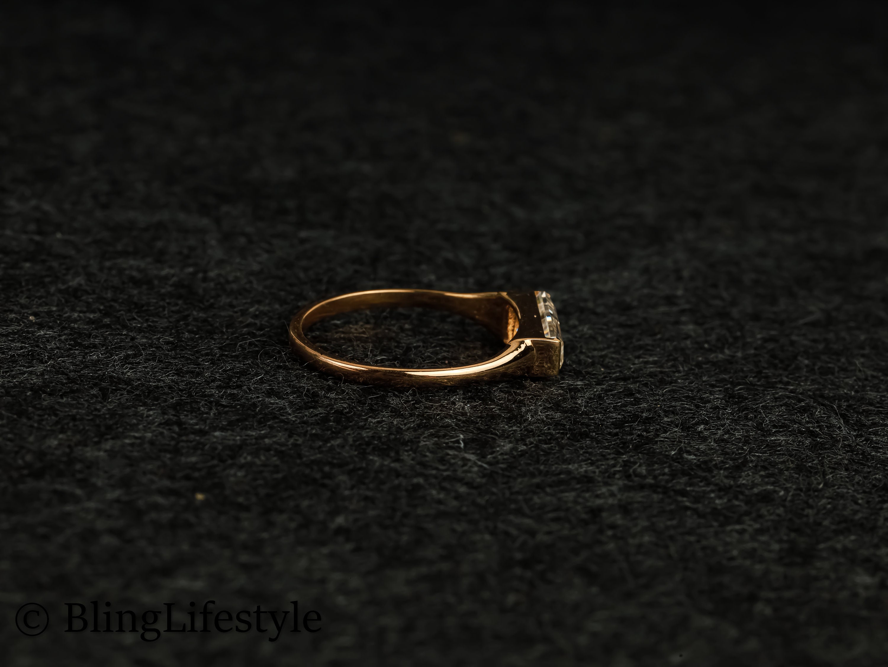 Moissanite Tapper Baguette Wedding Ring 1 Carat Solitaire - Etsy