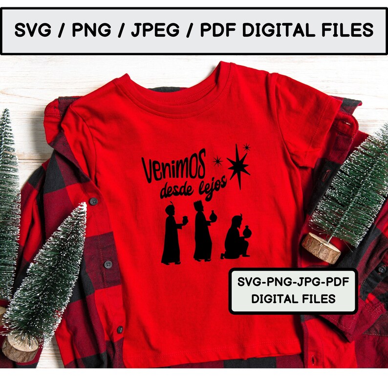 Spanish Christmas Reyes Magos SVG PNG Navidad Latina PNG - Etsy