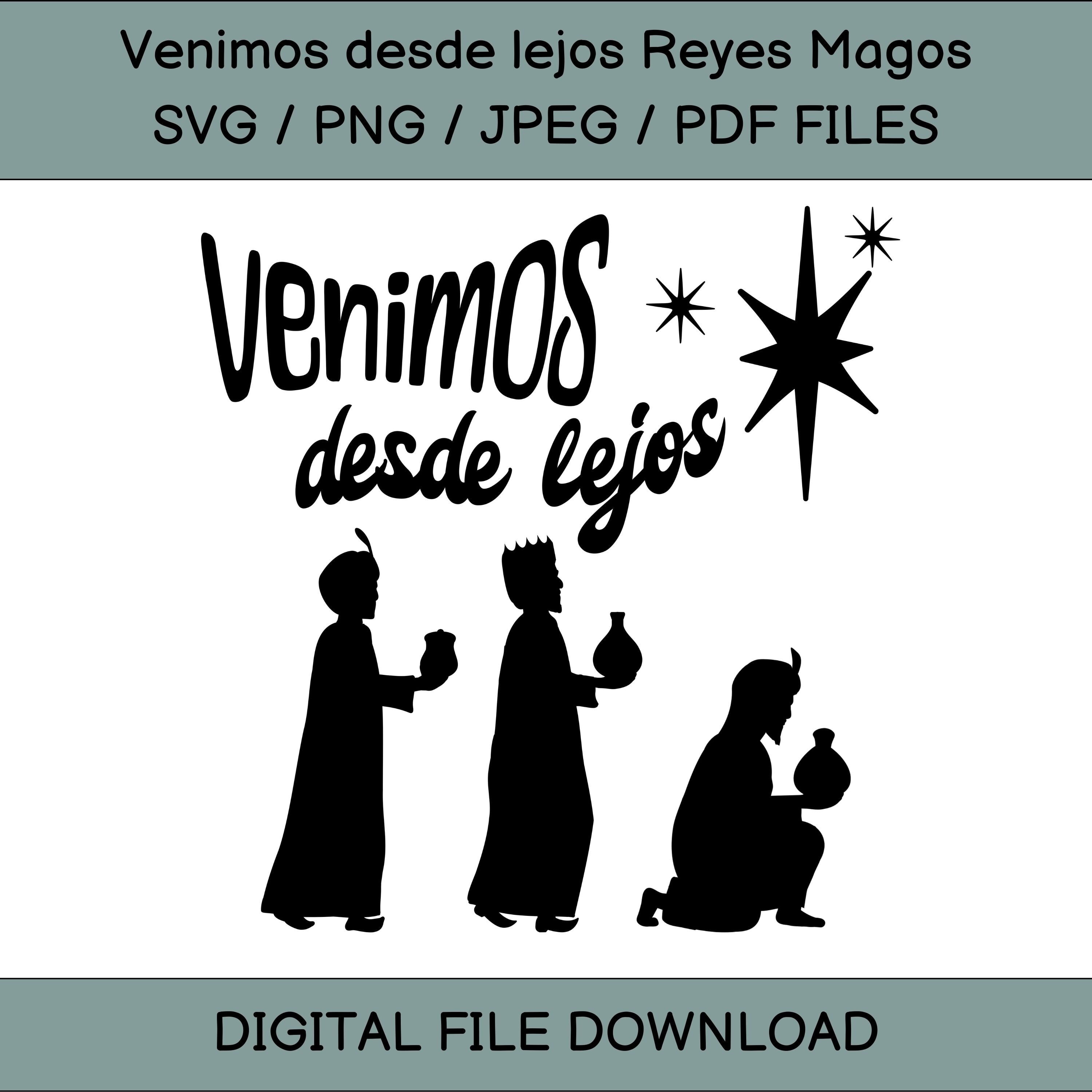 Noël espagnol Reyes Magos SVG PNG, Navidad latina PNG, t-shirt svg Roi ...