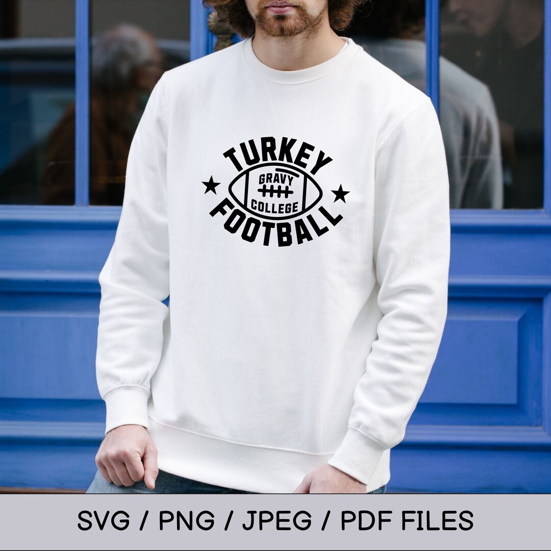 Turkey Football SVG PNG, Thanksgiving Football Svg Png, Football ...