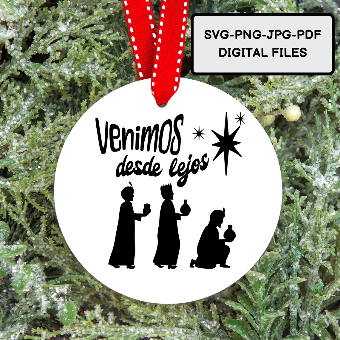 Spanish Christmas Reyes Magos SVG PNG, Navidad Latina PNG, Three Kings ...