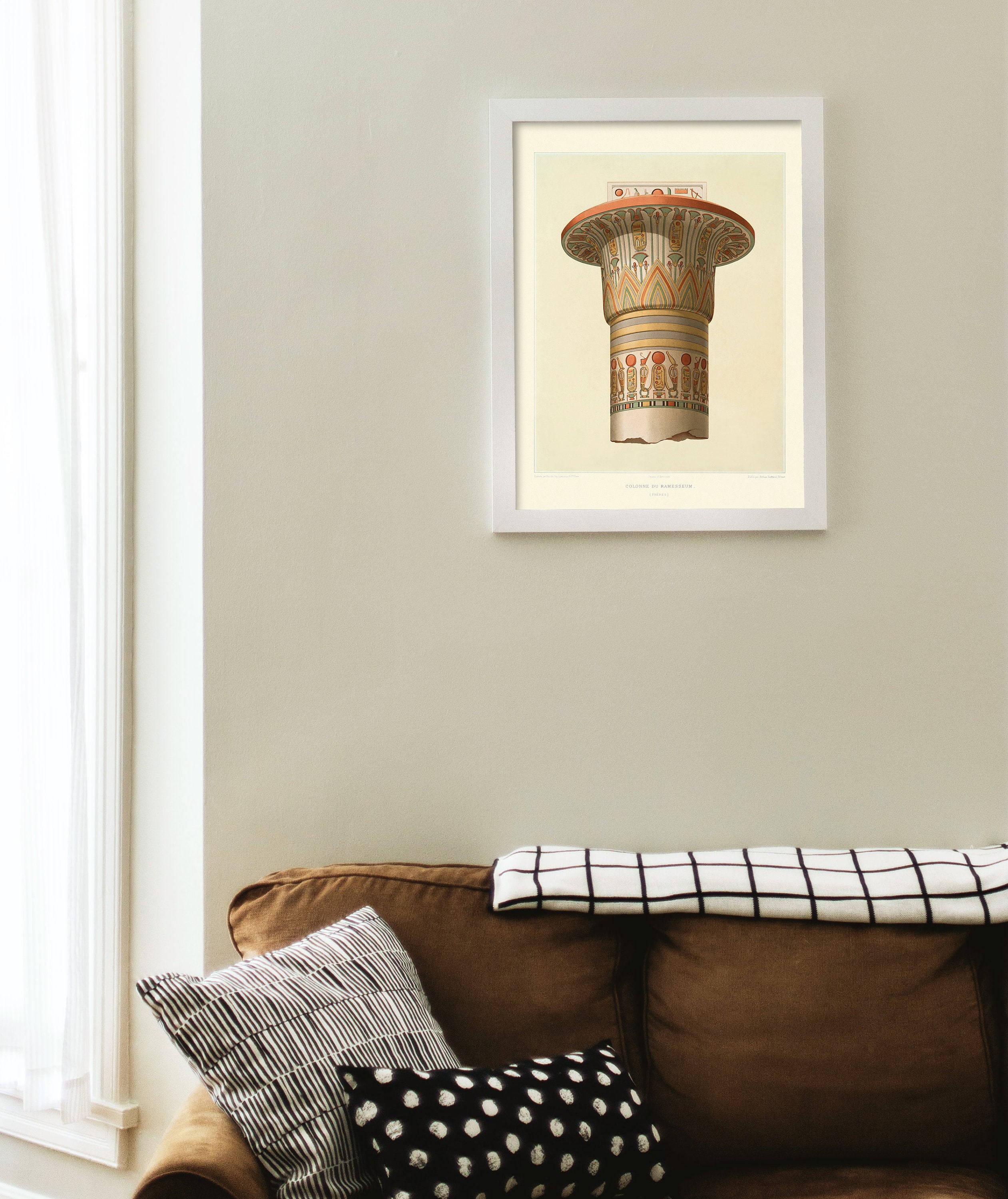 Ramesseum Column Capital Detail Instant Download Printable - Etsy