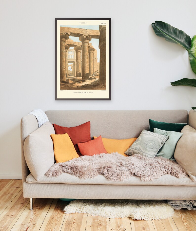 Karnak Hypostyle Instant Download Printable Wall Art | Ancient Egypt ...