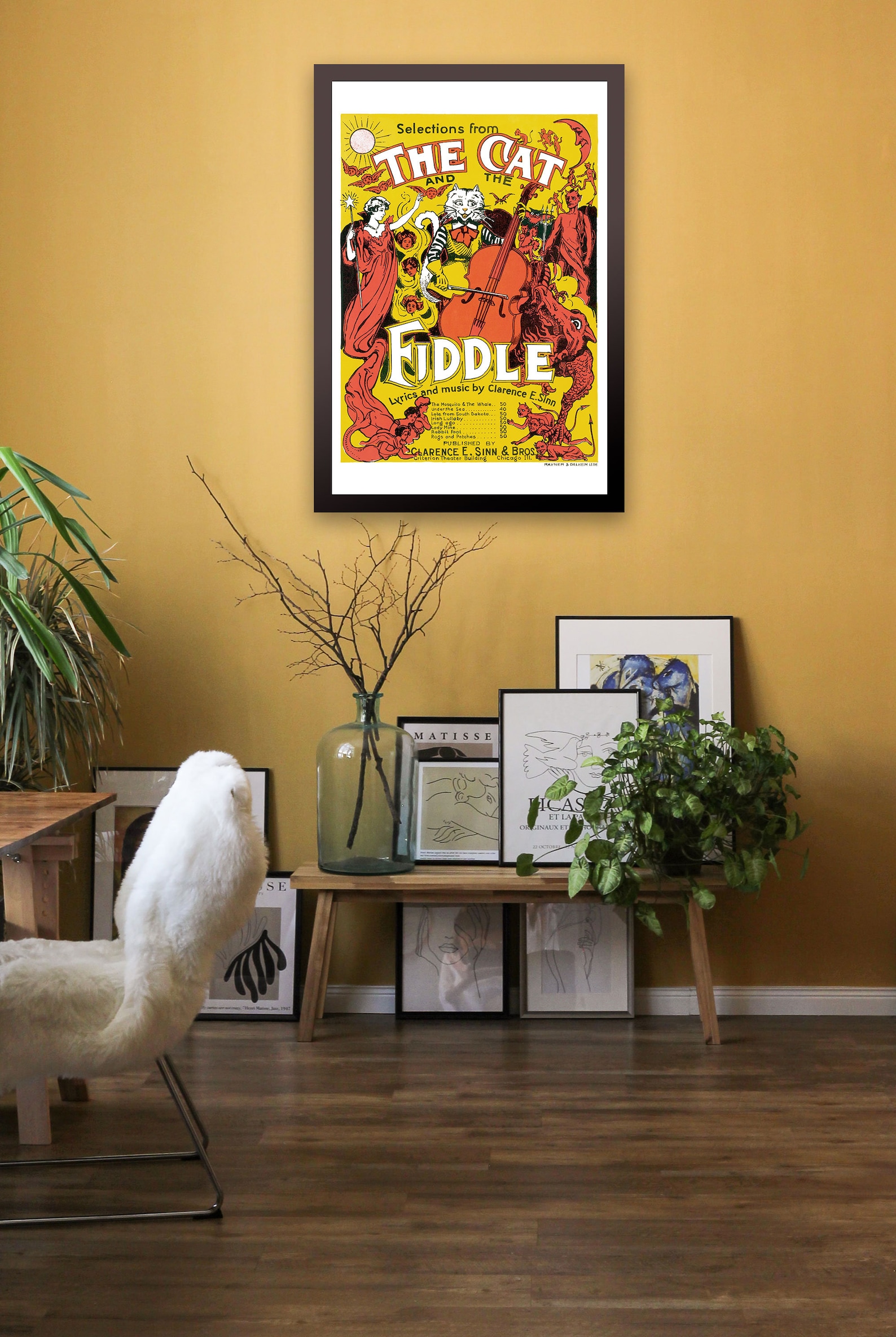 Instant Digital Download Cat and Fiddle Nursery Rhyme With Devils ...