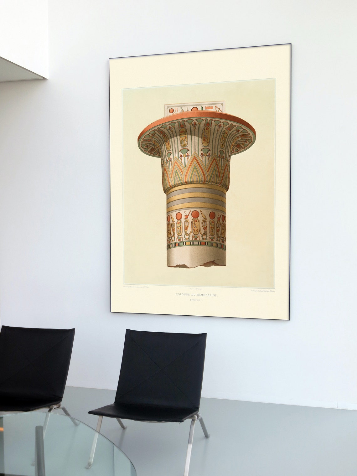 Ramesseum Column Capital Detail Instant Download Printable Wall Art ...