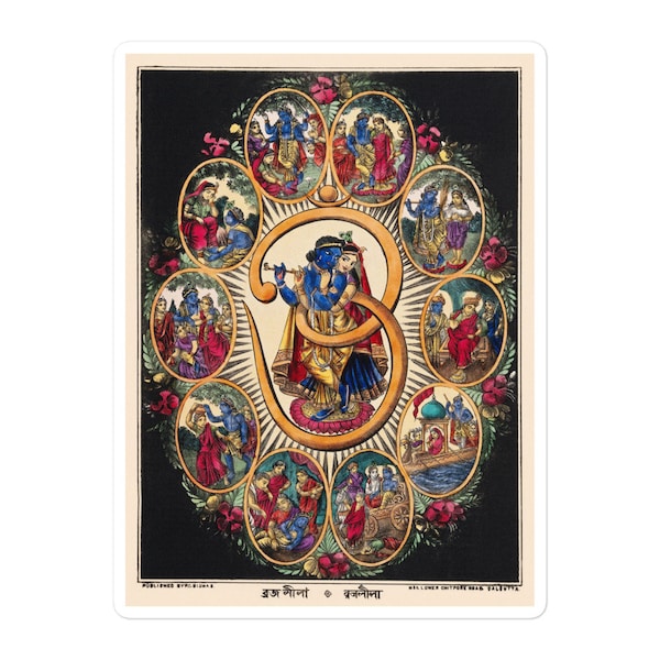 Radha Krishna Stickers - Etsy