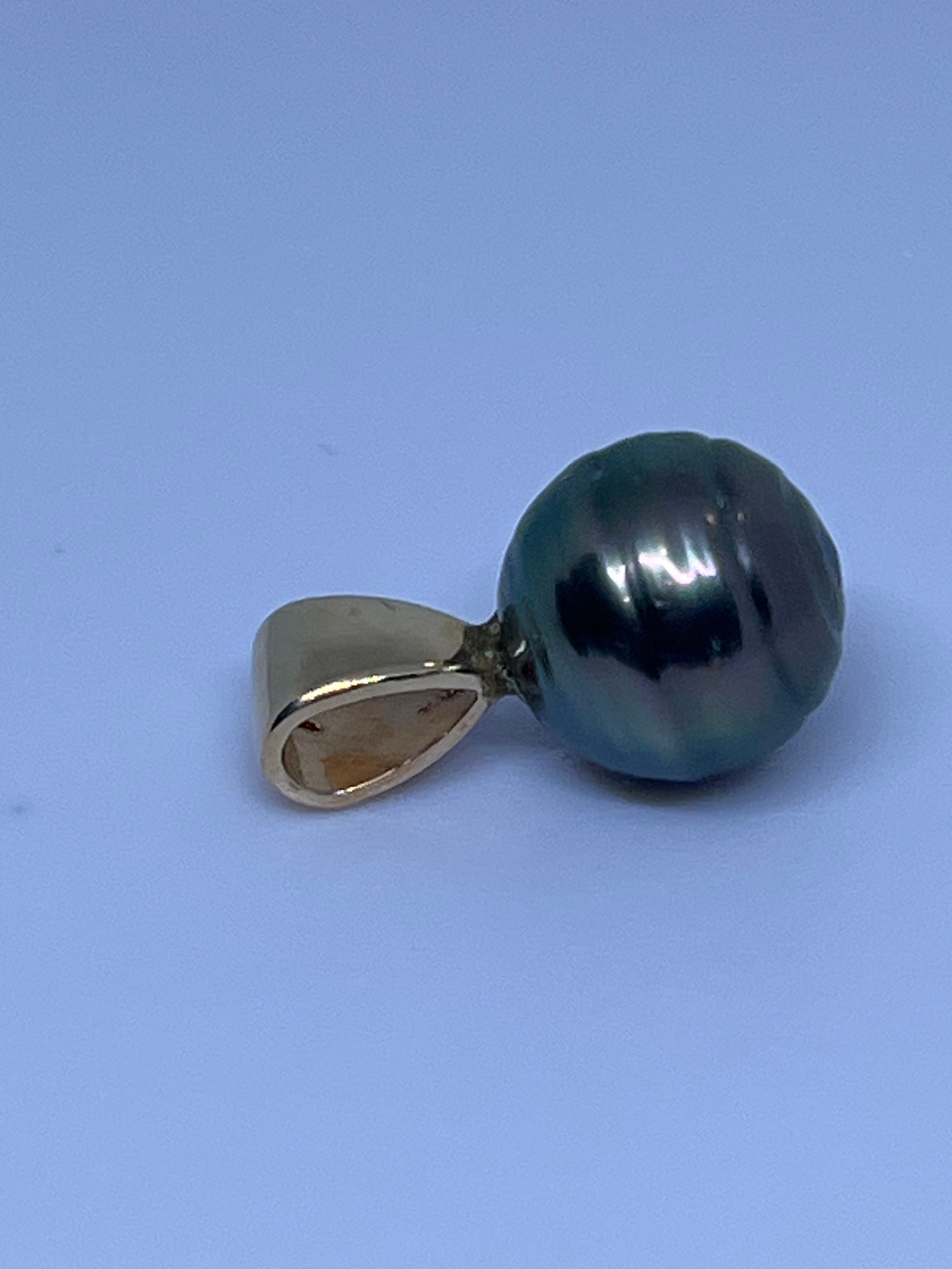 Stunning Tahitian Circle' Pearl Pendant - Etsy