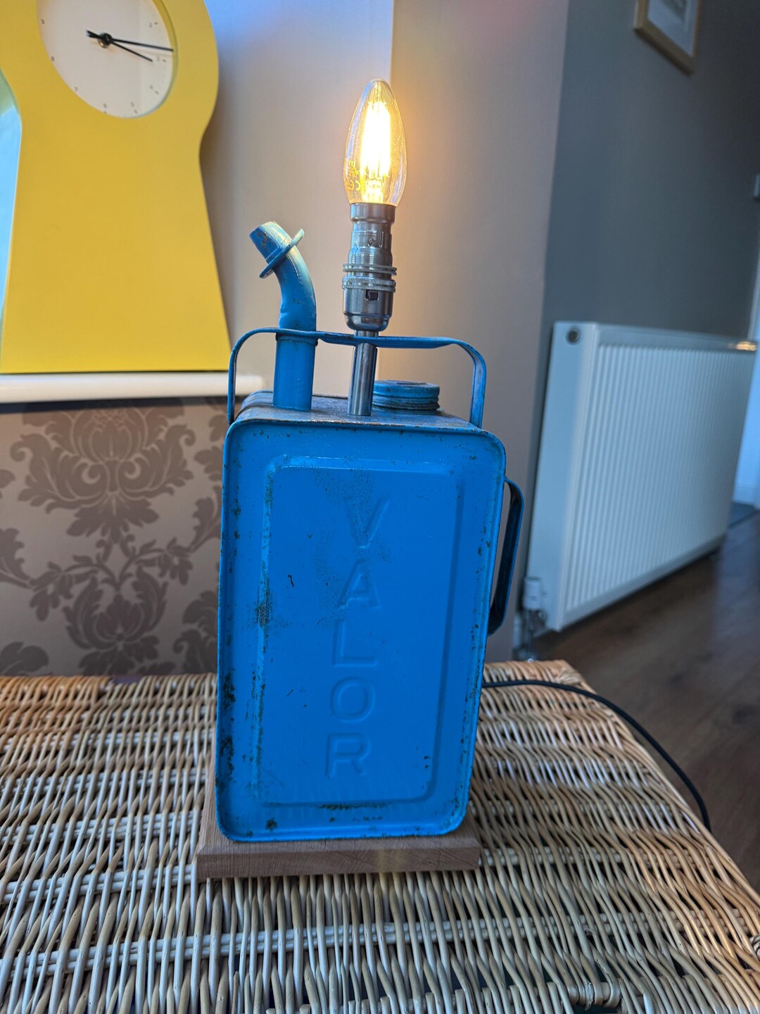 Vintage Valor Parafin Oil Can Converted Into a Quality Transportation ...